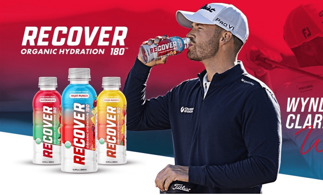 윈덤 클라크, 스포츠 드링크 RECOVER 180과 파트너십 체결